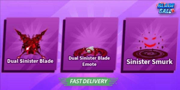 Buy Limited Swords Dual Sinister Blade Set (Sword, Emote) Blade Ball ...