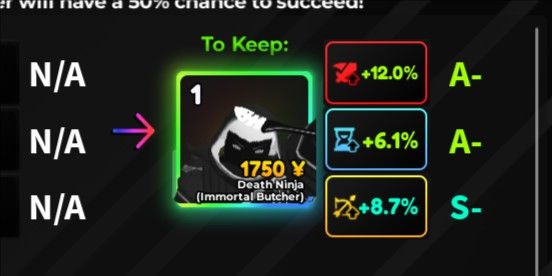 Buy Unit Shiny Death Ninja (Immortal Butcher) Good Stat - Anime ...