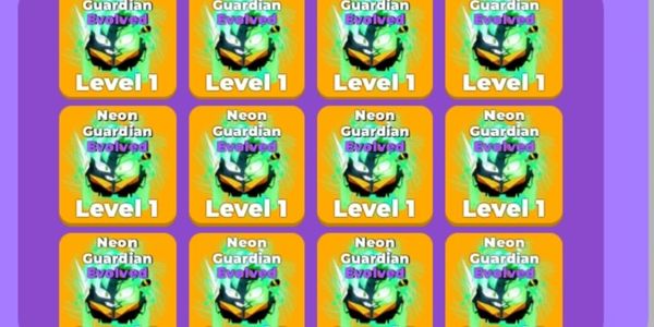 Buy Pet 50 PET EVO NEON GUARDIAN LVL 1 Muscle Legend 3233162 | itemku