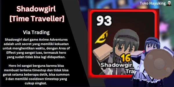 Buy Unit Homuru (Time Traveller) Anime Adventures 3272891 | itemku