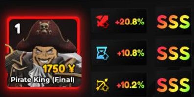 Buy Unit Pirate King / Roger EVO Perfect SSS STAT GG STAT -AA- Anime ...