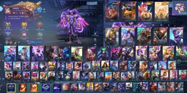 Buy Account The mlbb account has lots of Epic #876 skins Mobile Legends ...