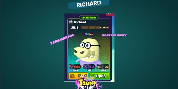 Buy Item Richard (SpongeBob Tower Defense) RBL 3354700 | itemku