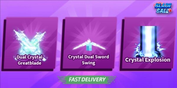 Buy Limited Swords Dual Crystal Greatblade Set(Sword, Emote) Blade Ball ...