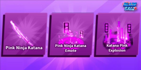 Buy Limited Swords Pink Ninja Katana Set (Sword, Emote, Explosion ...