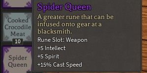 Beli Item Rune Slayer - Spider Queen Rune (purple) RBL Terlengkap dan ...