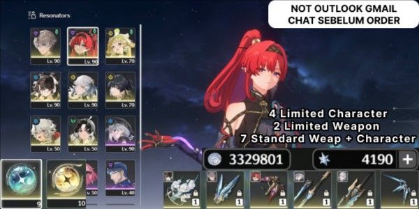 Buy Account [ MANDATORY TO CHAT FIRST ] 15 SSR, Yinlin Signature ...