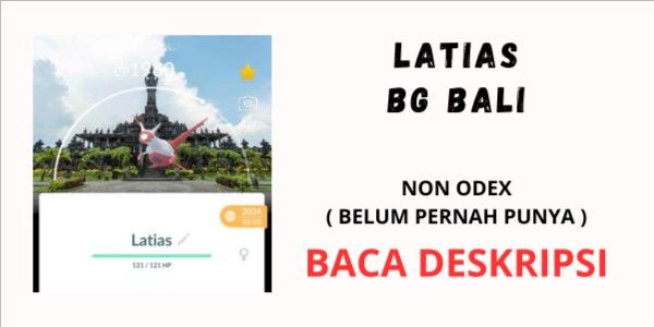 Buy Pokemon Non Odex Latias Background Bali Pokemon GO 3369544 | itemku