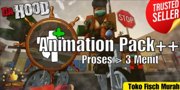 Beli Gamepass Animation Pack++ Da Hood Terlengkap dan Termurah Maret ...