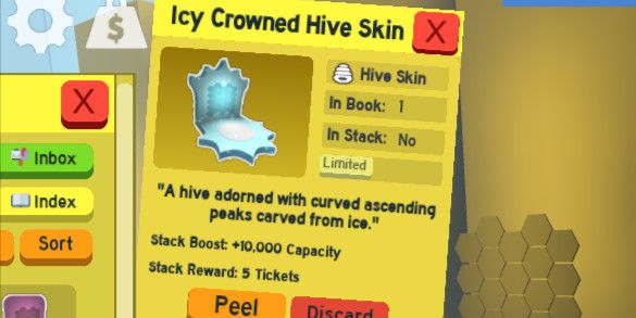Buy item Icy Crowned Hive Skin - Bee swarm Simulator Bee Swarm ...