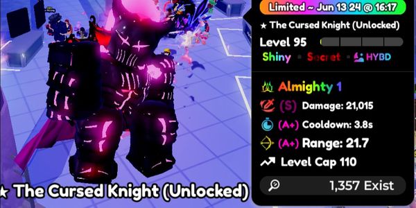Beli Unit Shiny The Cursed Knight (Unlocked)/Shiny Igris Evo Trait ...