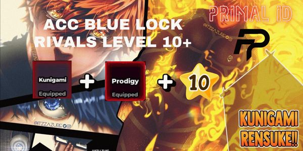 Buy Account Akun Blue Lock Rivals - Kunigami Style + Parodigy + Lvl 10 ...