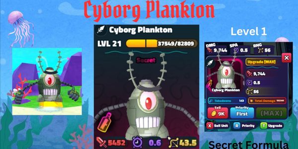 Buy Unit Cyborg Plankton (Secret Formula) SpongeBob Tower Defense ...