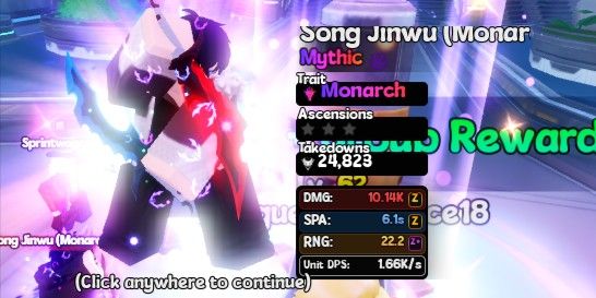 Buy Account Anime Vanguard - Sung Jinwoo Monarch evo Stat ZZZ+ 40rr ...