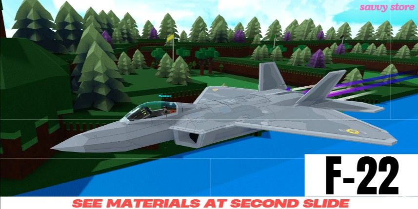Beli Joki F-22 Plane Build | Build A Boat For Treasure RBL Build A Boat ...