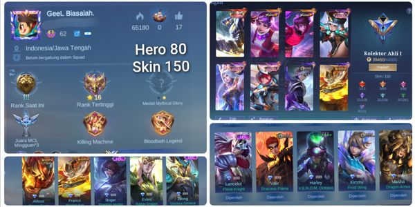 Buy Account SULTAN SKIN LEGEND ACCOUNT + EPIC LIMITED Mobile Legends ...