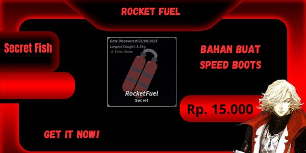 Beli Item Rocket Fuel || Bahan Glimmerfin Speeds Boots || Secret Fish ...