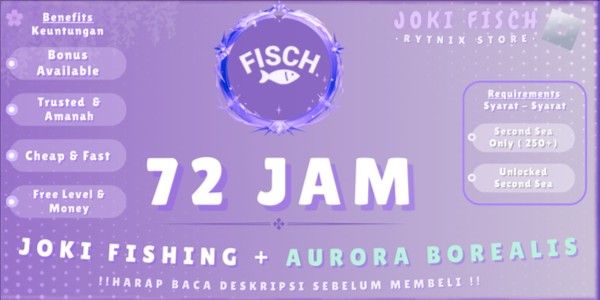 Buy Boosting Service Fisch | Jockey Grinding / Fishing 72 HOURS + Full ...