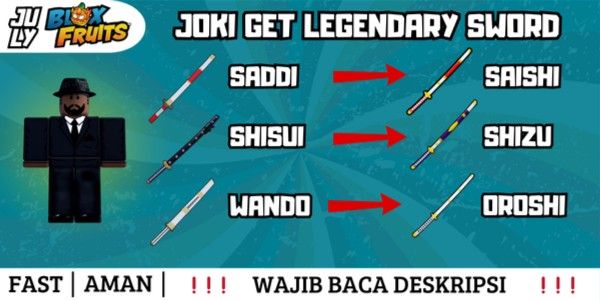 Buy Boosting Service Joki Obtains the Legendary Sword Saishi/Shizu ...