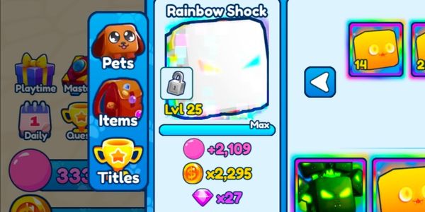 Buy Item Rainbow Shock | Bubble Gum Simulator Infinity RBL 3421277 | itemku