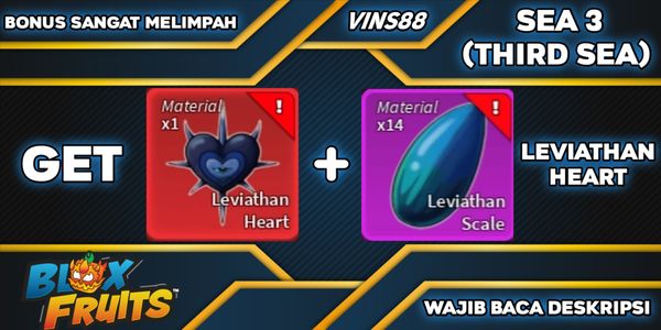 Beli Jasa Joki Leviathan Heart Blox Fruits Termurah Mei 2026 | itemku