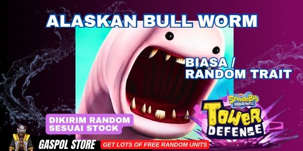 Buy Unit Alaskan Bull Worm SpongeBob Tower Defense 3437324 | itemku