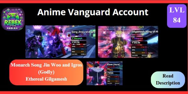 Beli Akun Account Monarch Song Jin Woo and Igros, Ethereal Gilgamesh ...