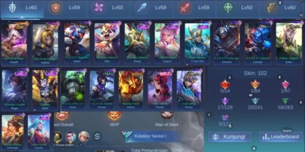 Buy Account (792) MLBB Account Emblem Max Level 59 with 3 Soul Vessels ...