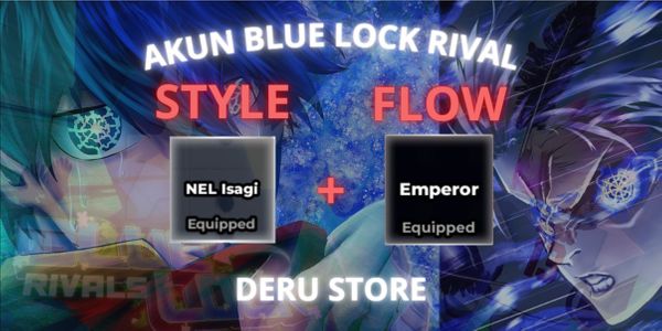 Buy Account Akun Blue Lock Rivals - Nel Isagi Style + Emperor Flow Blue ...