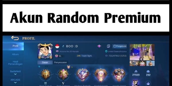 Buy Skin Mobile Legends ML Random Account Mobile Legends 3297451 | itemku