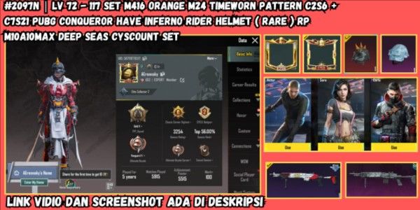Buy Account AKUN HELM INFERNO (RARE) + 2X CONQUEROR C2S6 AND C7S21 ...