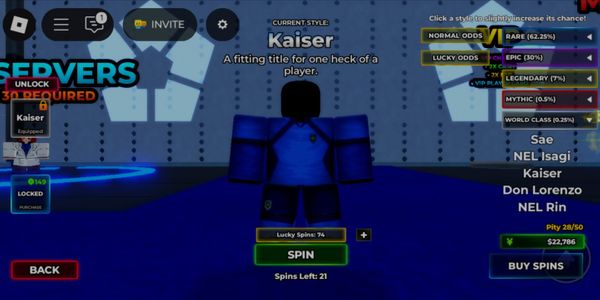 Buy Account Akun gg style world class + flow world class Blue Lock ...