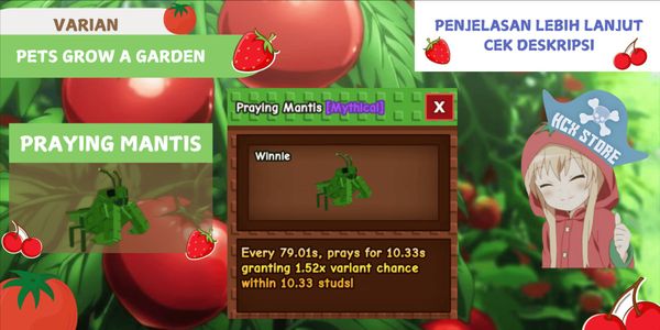 Buy Pets Praying Mantis - Grow A Garden Grow A Garden 3513786 | itemku
