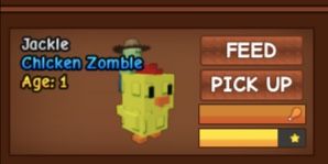 Buy Pets Chicken Zombie / Chicken Jockey Grow A Garden 3539762 | itemku