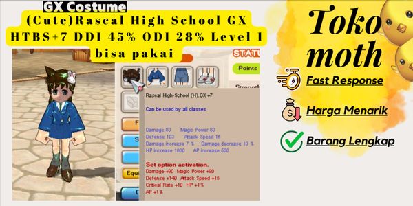 Buy Armor (Cute)Rascal High School GX HTBS+7 DDI 45% ODI 28% Level 1 ...