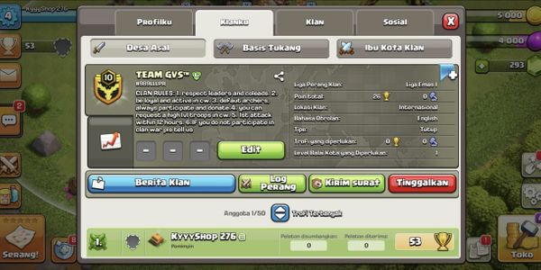 Buy Clan CLAN LEVEL 10 CAPITAL LETTERS Clash of Clans 3420697 | itemku