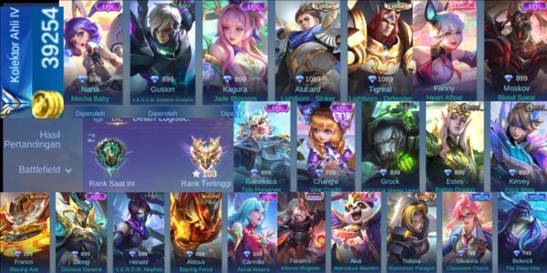 Buy Account Cheap Promo Mobile Legends GG Account (#92) Mobile Legends ...