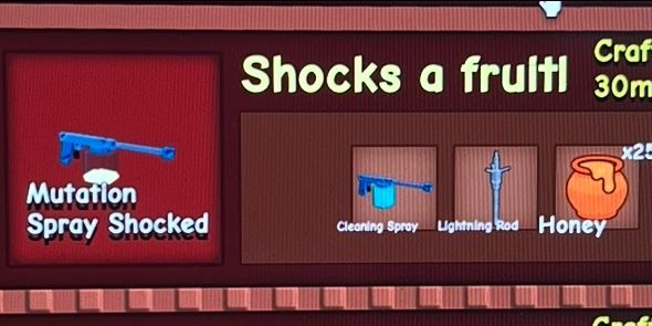 Buy Item GROW A GARDEN- MUTATION SPRAY SHOCKED(VIA SPRAY) Grow A Garden ...