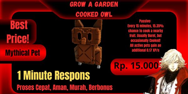 Buy Pets Cooked Owl | Pet Grow A Garden Grow A Garden 3585679 | itemku