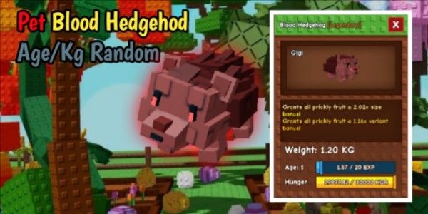 Buy Pets Blood Hedgehog Grow A Garden 3601724 | itemku