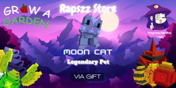 Buy Pets Moon Cat (Legendary Pet) Grow A Garden 3534059 | itemku