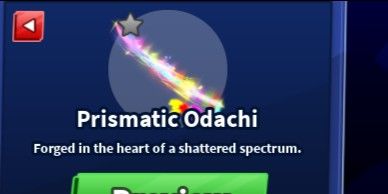 Buy Limited Swords Prismatic Odachi Blade Ball 3607847 | itemku