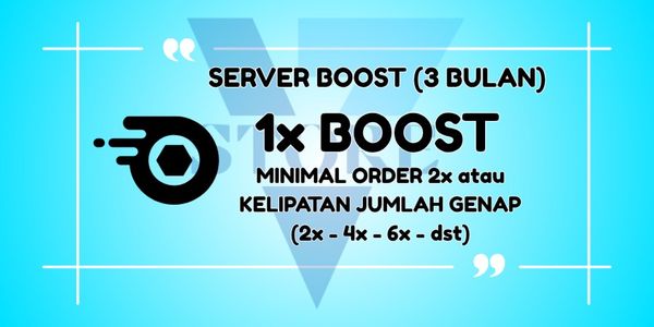Beli Server Boost Boost 3 Months Discord Termurah Mei 2026 | itemku