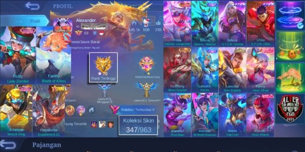Buy Account SULTAN GACOR ACCOUNT Mobile Legends 3612977 | itemku