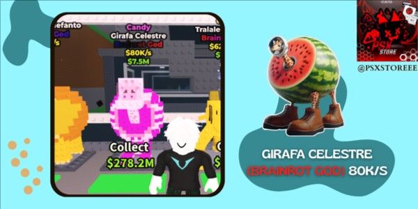 Buy Item Celestial Giraffe CANDY (BRAINROT GOD) 80K/S CHEAP Steal A ...