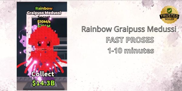 Buy Item Rainbow Graipuss Medussi - Steal A Brainrot Steal A Brainrot ...