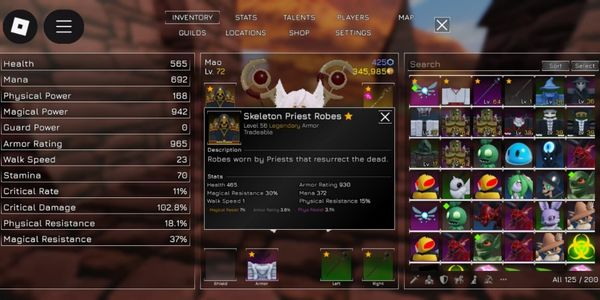 Buy Item Blue Heater 2 Sun Scepter lvl 57 + Skeleton Priest Robes lvl ...