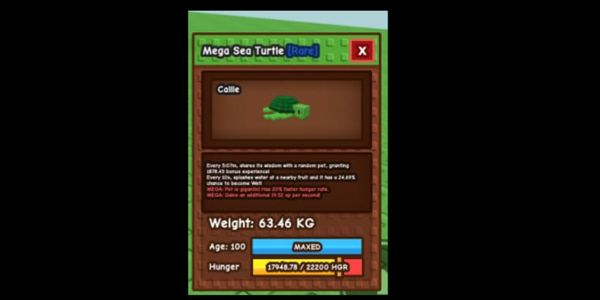 Buy Pets HUGE/TITAN MEGA SEA TURTLE Grow A Garden 3735996 | itemku