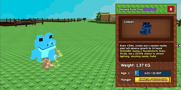 Buy Pets Shocked Echo Frog - Grow a Garden Grow A Garden 3746808 | itemku