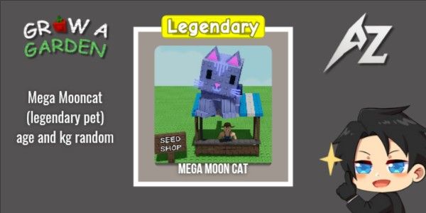 Buy Pets Mega Moon Cat (Legendary) Grow A Garden 3748694 | itemku